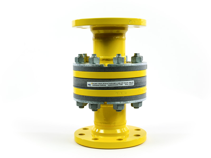 Insulated flange connections for high operating temperatures, HTB